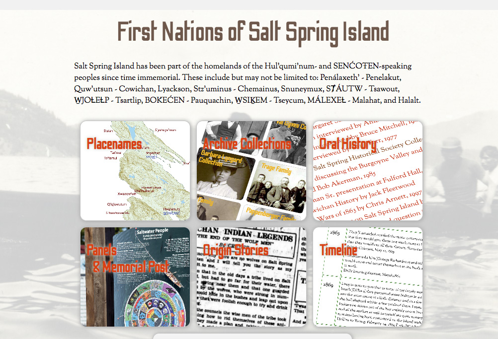 Indigenous placenames given voice in map - Salt Spring Island news